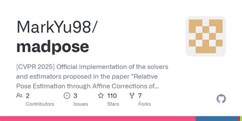 Github Markyu98madpose Cvpr 2025 Official Implementation Of The