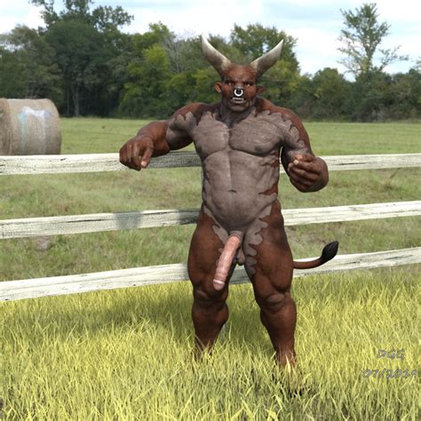 Rule 34 3d Anthro Bovine Bull Dtrainnnj Humanoid Male Male Only