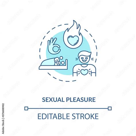 Sexual Pleasure Concept Icon Physical Attraction Body Sensations Sex Education Reproduction