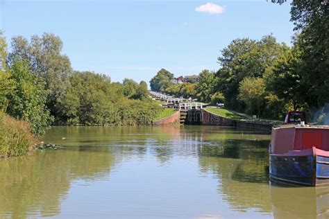 Caen Hill Canal Locks Devizes England Stock Image Image Of Lock