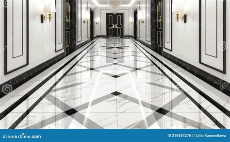 A Modern Chinese Style High End Villa Featuring Marble Floor Tiles In