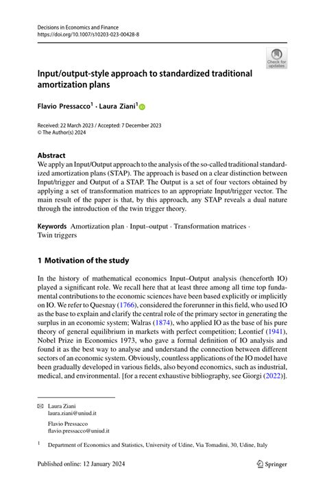 Pdf Inputoutput Style Approach To Standardized Traditional