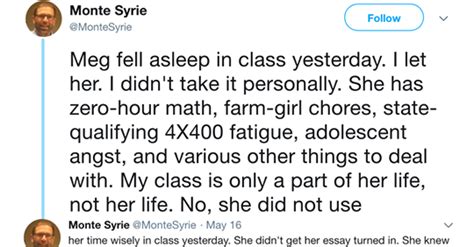Teacher Explained Why He Let A Student Stay Asleep In His Class And He
