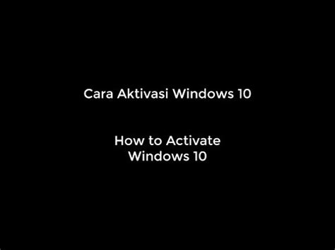 Tutorial Installasi Operating System
