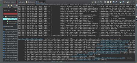 Exception Couldnt Determine Local Port Please Set Springbootadmin