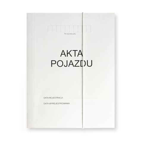 Teczka Akta Pojazdu op szt BIGO Producent artykułów biurowych i