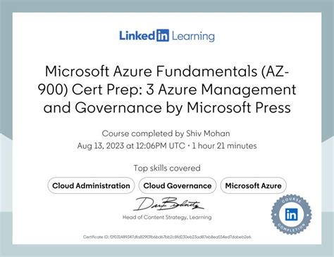 Shiv Mohan On Linkedin Certificate Of Completion