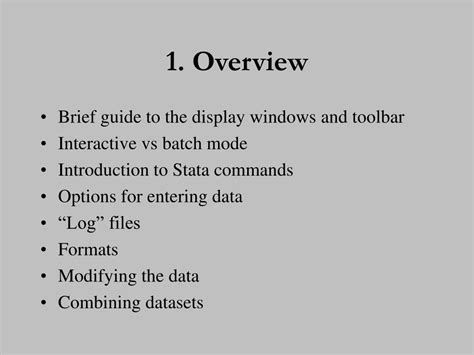 Ppt An Introduction To Stata For Economists Part I Data Management Powerpoint Presentation