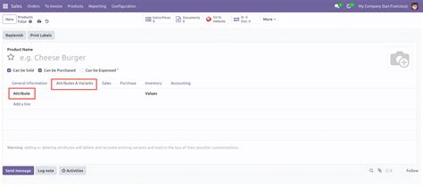 Products In Odoo 17 Sales Odoo 17 Community Book
