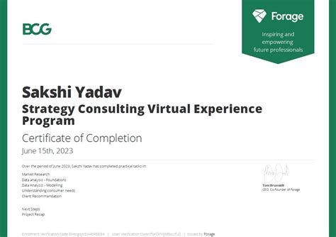 Sakshi Yadav On Linkedin Strategy Consulting Bcg Forage Management