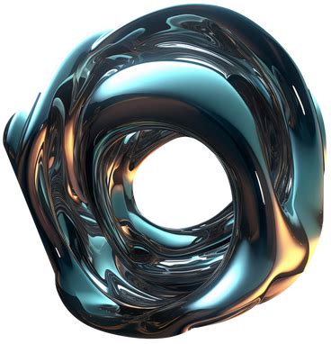 3D Abstract Liquid Form PNG SVG