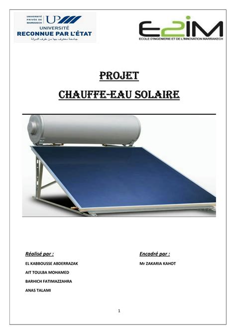 Solution Groupe Chauffe Eau Solaire Studypool