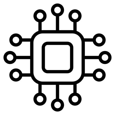 Micro Technology Chip Computer Processor Icon Download On Iconfinder