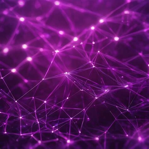Premium Photo Abstract Composition With Connecting Dots And Lines And Triangles Purple