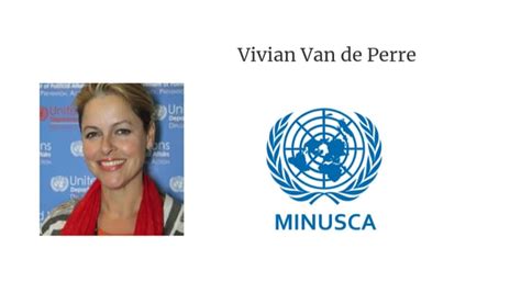 Impactpool Career Story Meet Vivian Van De Perre Chief Of Staff At Minusca