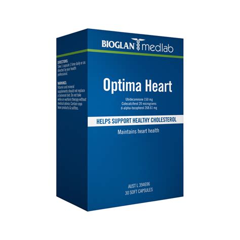 Bioglan Medlab Optima Heart 30c Vital Supplements