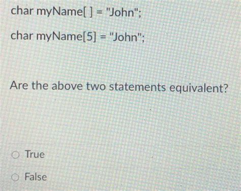 Solved Char Myname Cs Given The Code Above How Many