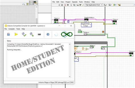 Compiling Labview Code To Arduino The Compiling Proces Seems To Take
