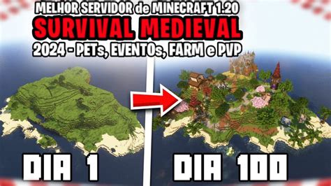 SERVIDOR De MINECRAFT SURVIVAL ONLINE Para MINECRAFT BEDROCK E JAVA YouTube