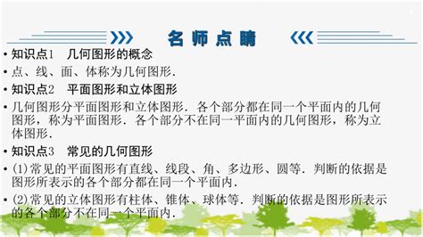 浙教版数学七年级上册 61几何图形 课件共17张ppt 21世纪教育网