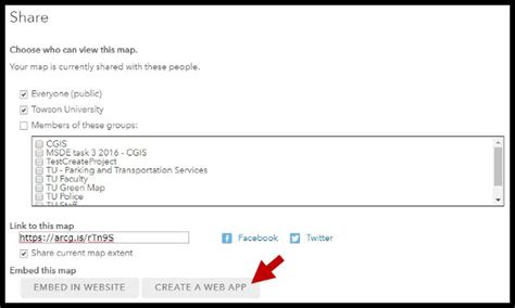 getting started with web apps in arcgis online engage tu