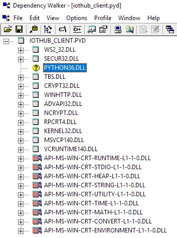 Error Showing From Iothub Client Import Issue Azure Azure Iot Sdk Python GitHub