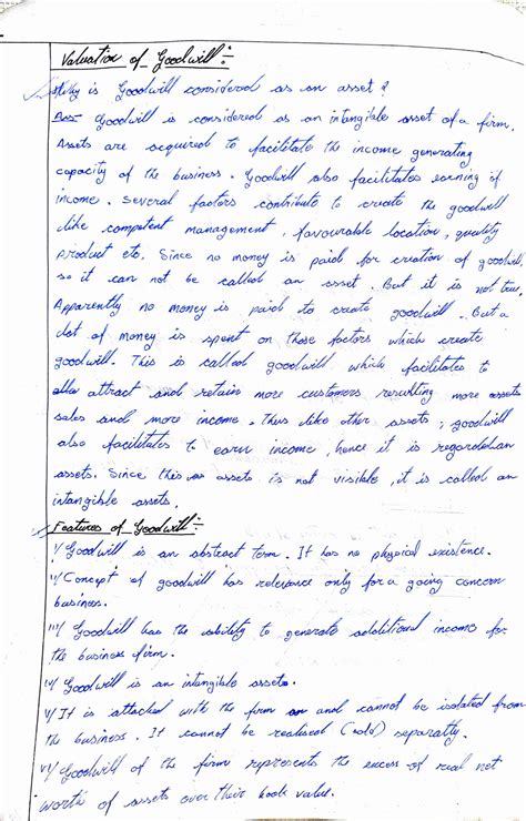 SOLUTION Valuation Of Goodwill Meaning Features Methods Studypool