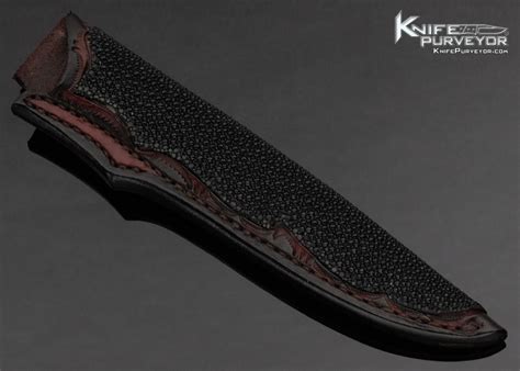 Jerry Rados Custom Knife Turkish Twist Damascus And Mother Of Pearl