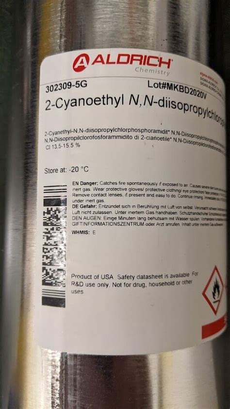 302309 Sigma Aldrich 2 Cyanoethyl N N Diisopropylchlorophosphoramidite