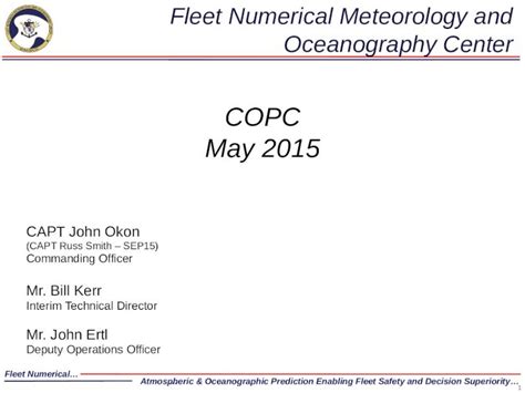 Pptx Fleet Numerical Atmospheric And Oceanographic Prediction