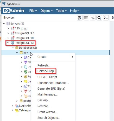 Rücksicherung Der Postgresql Datenbank Amtliche Schulverwaltung