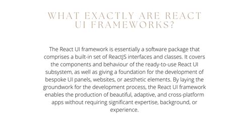 Ppt React Ui Frameworks To Build Top Notch Applications Powerpoint