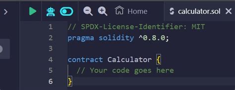 build a simple calculator in solidity