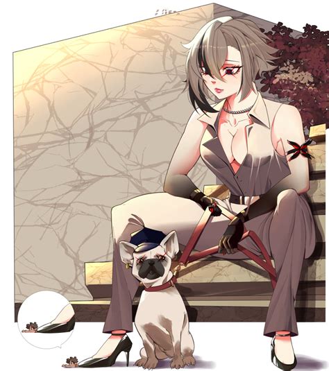 Safebooru 1girl Absurdres Arlecchino Genshin Impact Bare Arms Bare
