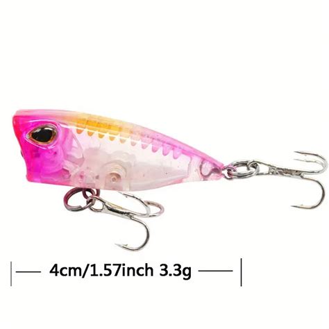 Bionic Popper Topwater Fishing Lure Artificial Wobbler Temu United