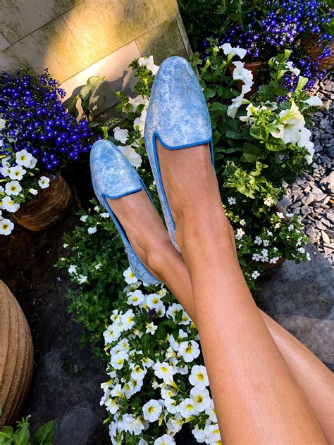 Handmade Suede Blue Leather Ballerina Shoes Ballet Flats Etsy