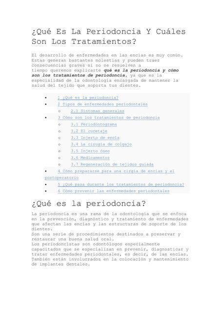 Qué Es La Periodoncia Y Cuáles Son Los Tratamientos Universidad
