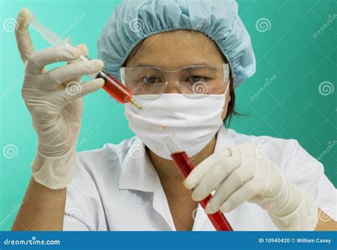Biomedical Research In The Lab Stock Photo Image Of Liquid Female