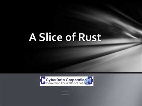 Rust Programming Language Ppt