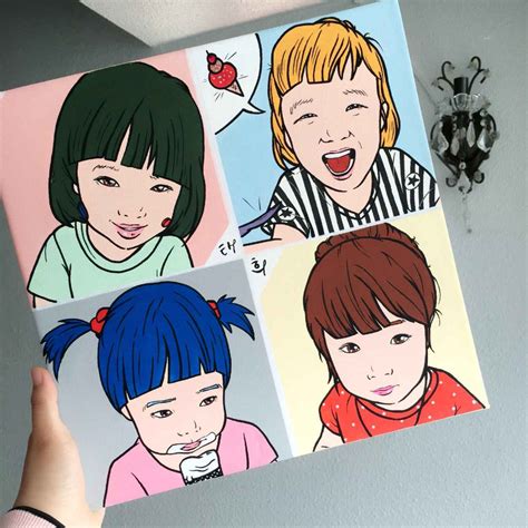 [diy] 아크릴 팝아트 초상화 솜씨당