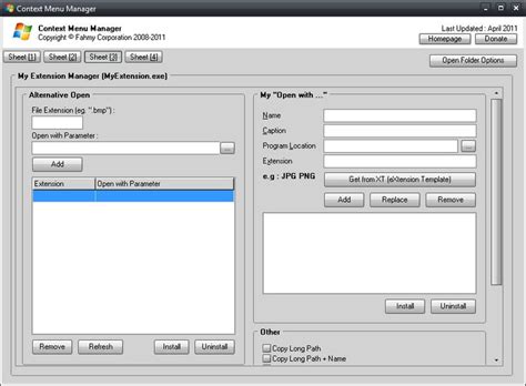 Download Context Menu Manager April 2011 Freeware Afterdawn