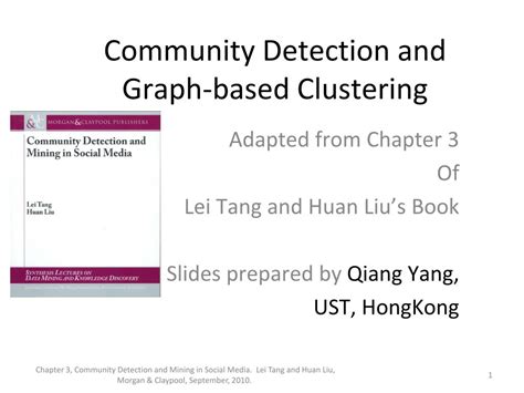 Ppt Community Detection And Graph Based Clustering Powerpoint