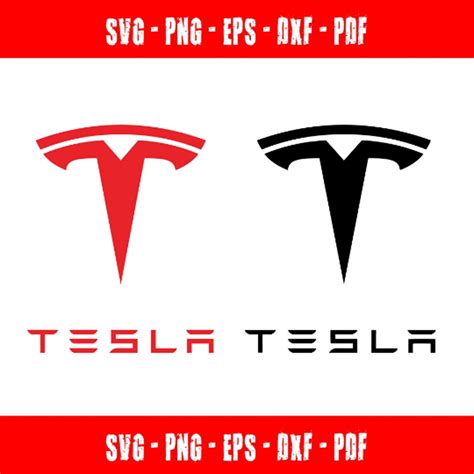 Tesla Car Logo Png Pdf Eps Dxf Svg Cricut Cut File Instant