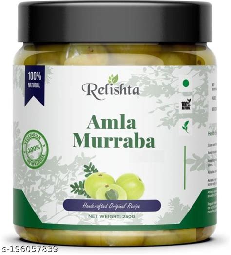 Relishta 100 Natural Amla Murabba Handcrafted Original Recipe