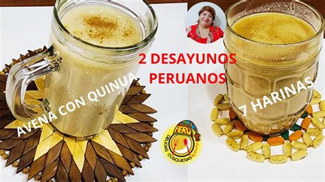 2 DESAYUNOS Peruanos Saludables Nutritivos Fácil de Preparar