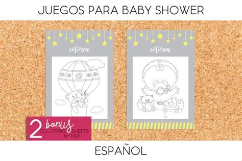 Juego Digalo Con Mimica Baby Shower Baby shower niÃa Baby shower deco Baby shower