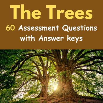 The Trees Assessment Questions With Answers Quiz Test TPT