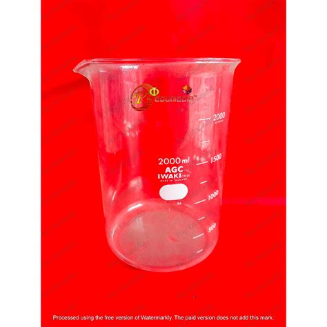 Jual Beaker 2000ml Iwaki Beaker Glass 2000ml Gelas Kimia 2000ml