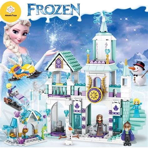 HBESTY Compatible LEGO Friends Series House Frozen Ice Castle Playset Elsa Anna Olaf Lego