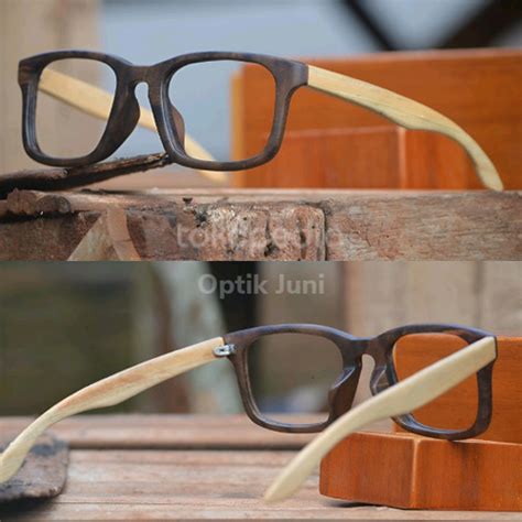 Jual Frame Kacamata Kacamata Minus Pria Kayu Baca Plus Anti Radiasi
